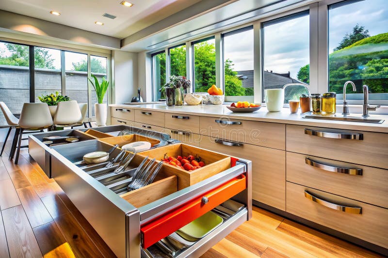 Modern Minimalist Kitchen Design a Sleek and Organized Space Featuring ...