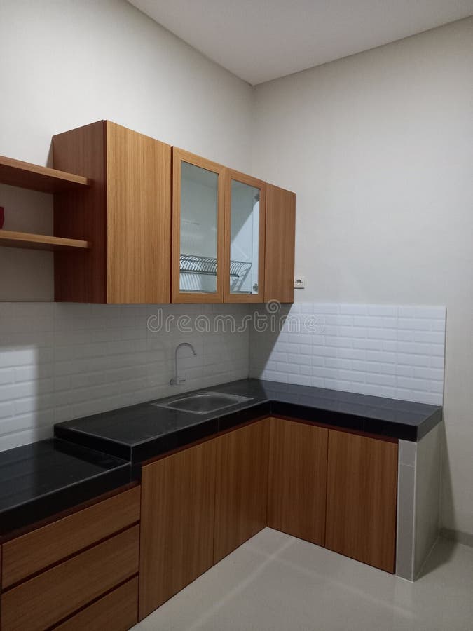 Minimalist L Shaped Kitchen Set Stock Photos - Free & Royalty-Free ...