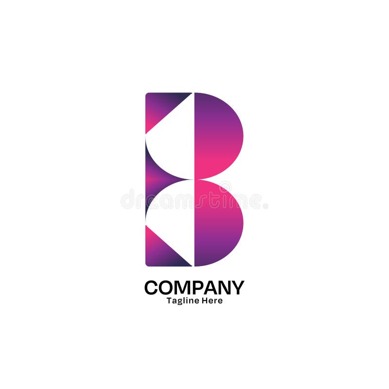 Modern and Minimalist Letter B Logo Designs Stock Illustration ...
