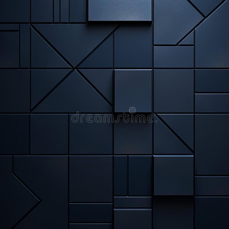 Modern Minimalist Navy Grid Patterned Wall Design Inspiration Stock ...