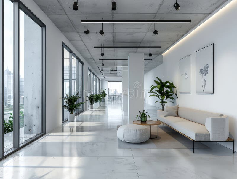 Modern Minimalist Office Space with Functional Simplicity and Open ...