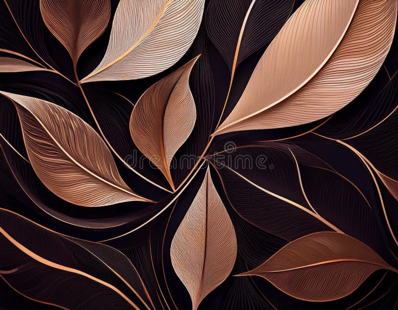 Modern Minimalist Pattern Geometric Shapes and Abstract Leaf Forms for ...