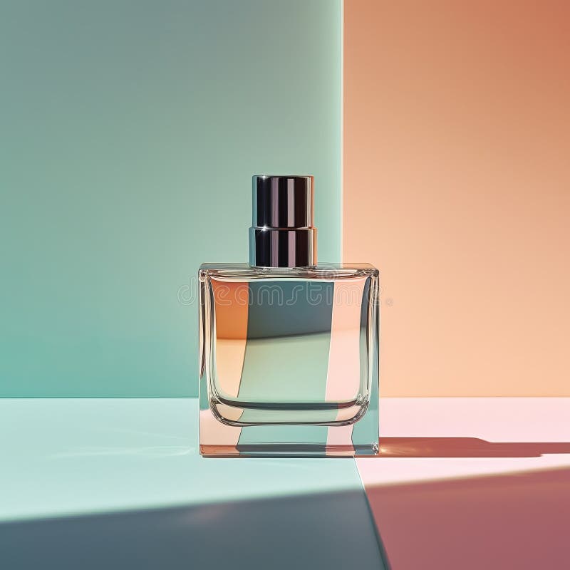 Modern Minimalist Perfume Bottle Design, Isolated. AI Generated Stock ...