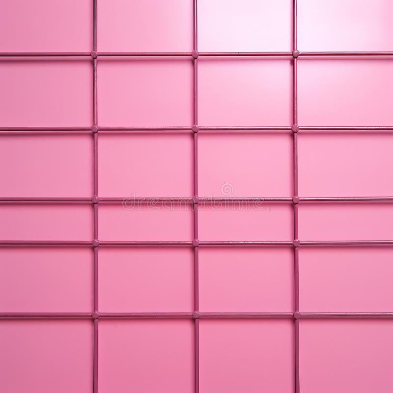 Modern Minimalist Pink Grid Pattern Wall Design Inspiration Stock ...