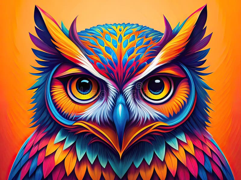 Modern Minimalist Pop Art Owl Design a Bold and Abstract Graphic for ...