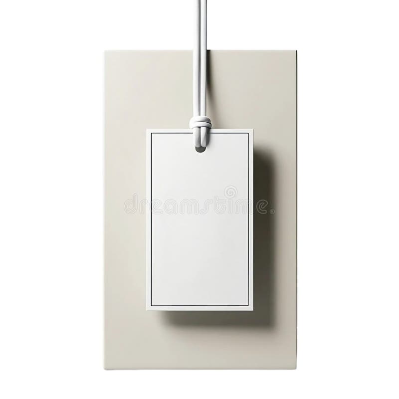 Modern Minimalist Price Tag Mockup Stock Photo - Illustration of ...