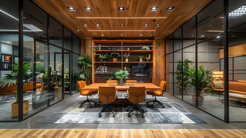 Modern Minimalist Private Office for Confidential Discussions. Concept ...