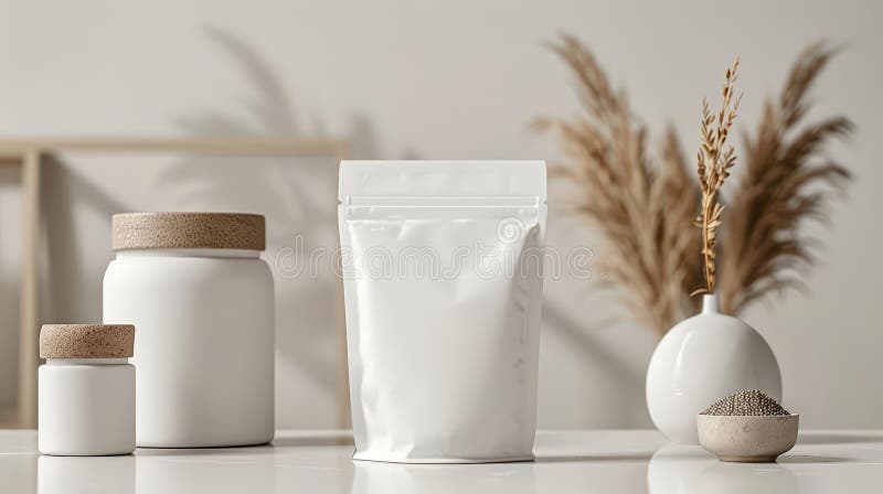 Modern Minimalist Product Packaging Design Set Stock Illustration ...