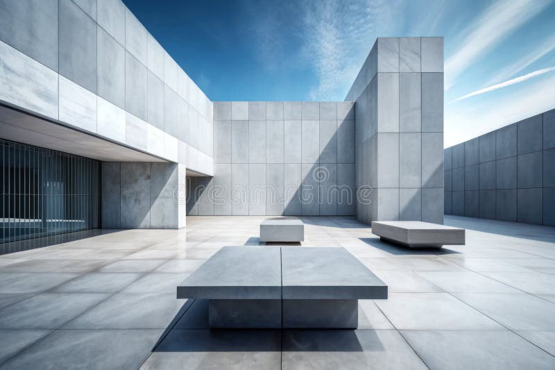 Modern Minimalist Quartz Stone Composition Sleek Geometric Forms in a ...