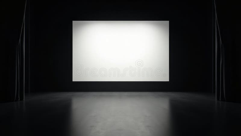 Elegant Modern Stage with Ambient Lighting Stock Illustration ...