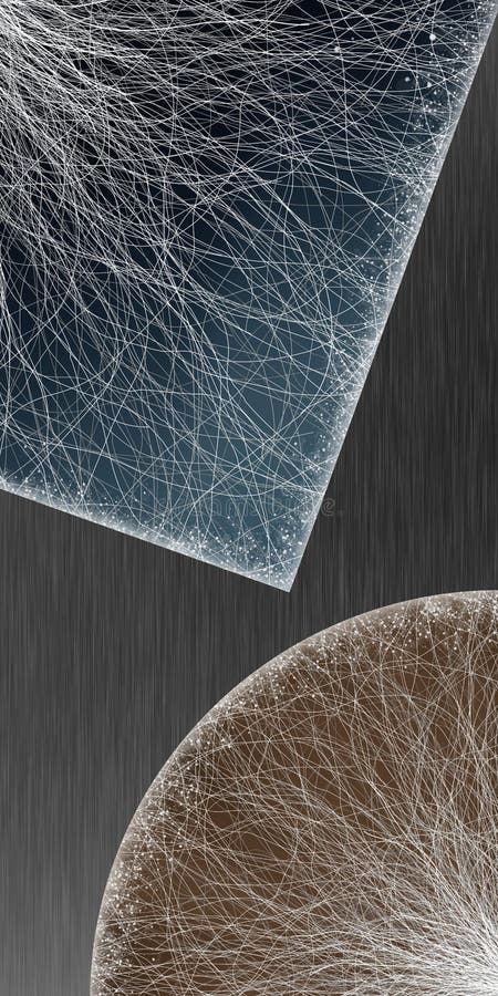 Abstract Line Geometric Art Drawing, Circles and Triangles Pattern ...