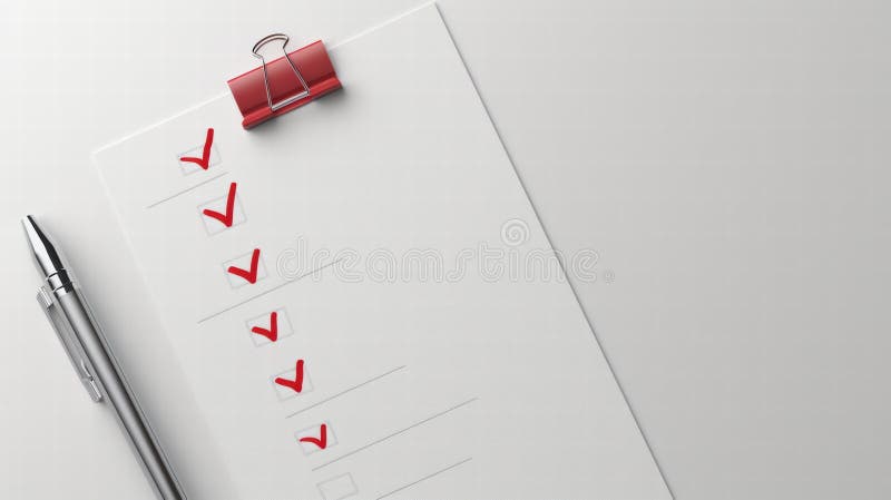 Concept of a Finished Project with a Pen and Completed Document. Stock ...