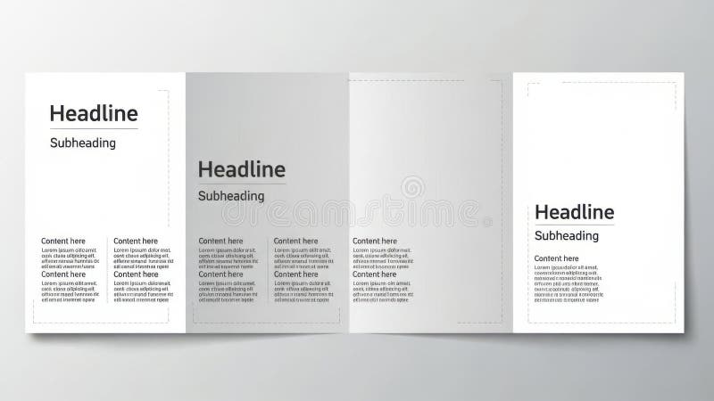 Tri Fold Brochure Layout Design Stock Illustrations – 9,566 Tri Fold ...
