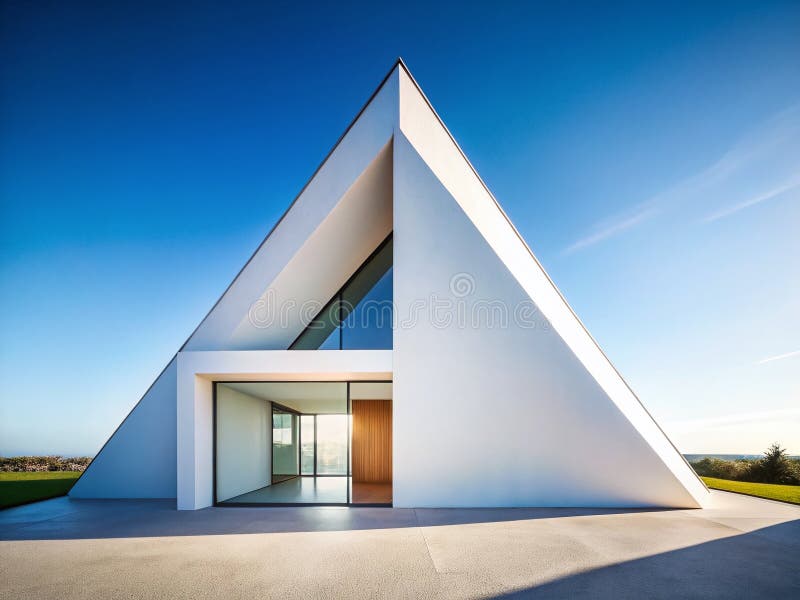Modern Minimalist Triangle House Design a Striking Example of Geometric ...