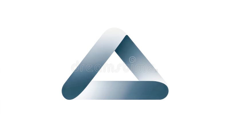 Minimalist Triangle Logo Forming an Abstract Symbol with Subtle ...