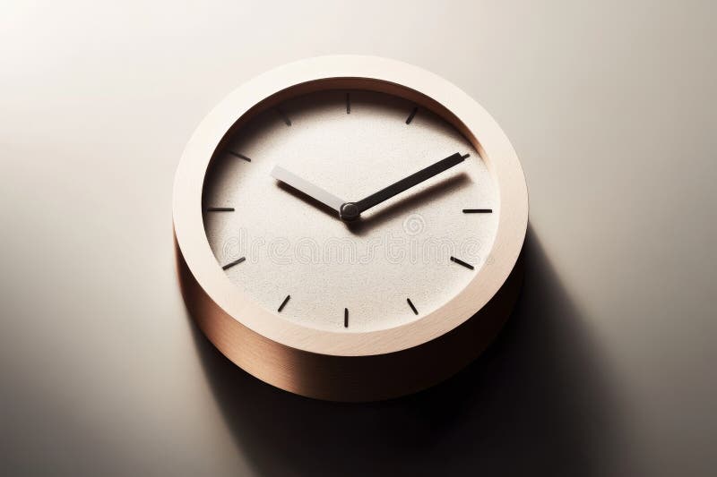 Modern Minimalist Wall Clock on a Soft Surface with Subtle Shadows ...