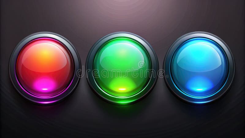 Modern Minimalist Web Buttons with Dark Glow Effects a Collection of ...