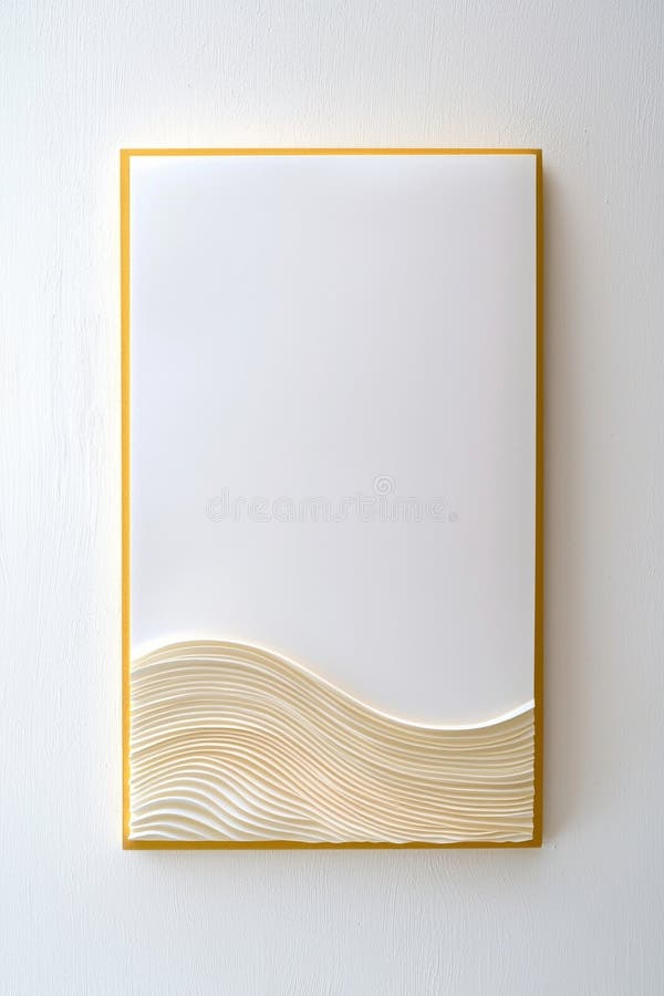 Modern Minimalist White Abstract Three-dimensional Relief Artwork with ...