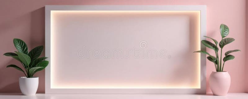 Modern Minimalist White Frame Template with Clean Lines , Template ...