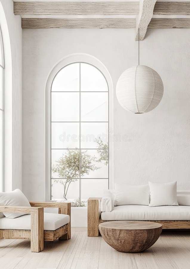 A Modern Minimalist White Interior with a Scandi-Boho Style, Created As ... A Modern Minimalist White Interior with a Scandi-Boho Style, Created As ...