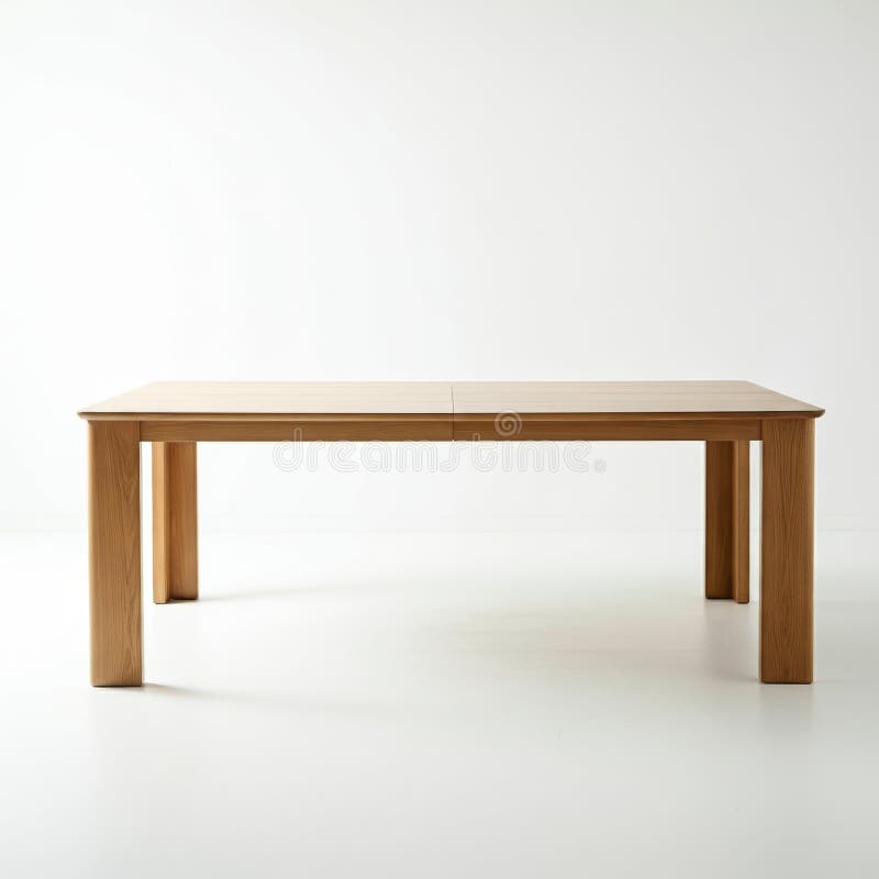 Modern Minimalist Wooden Dining Table in Elegant Contemporary Design ...