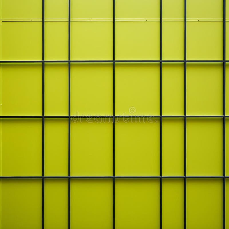 Modern Minimalist Yellow Grid Pattern Wall Design Inspiration Stock ...