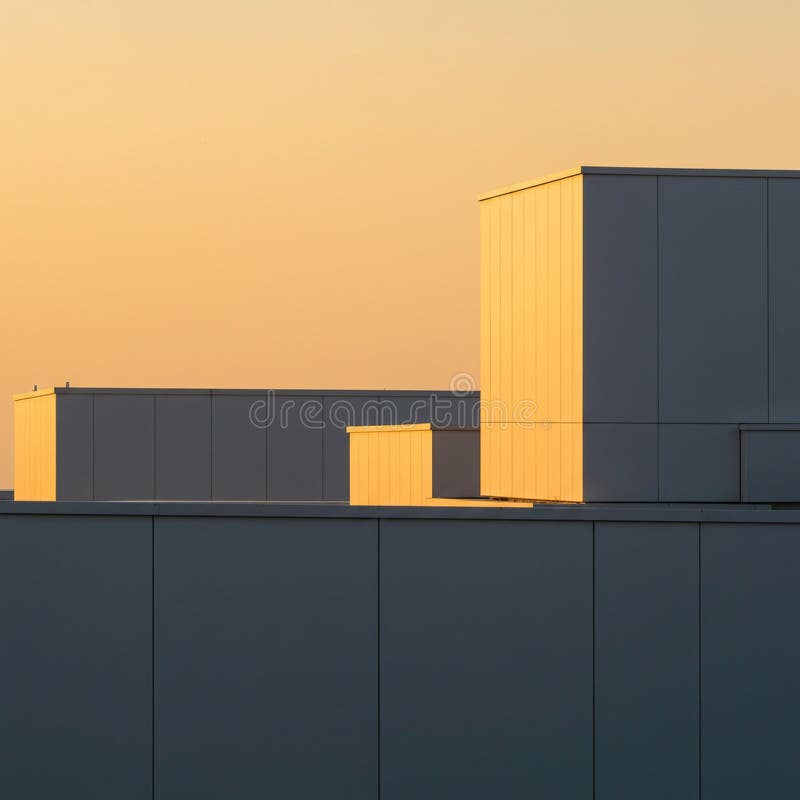 Modern, Minimalistic Architecture Featuring Box-like Structures with ...