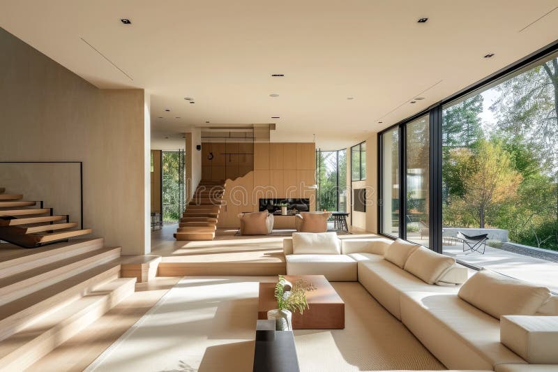 Modern and Minimalistic Design with Clean Lines Stock Illustration ...