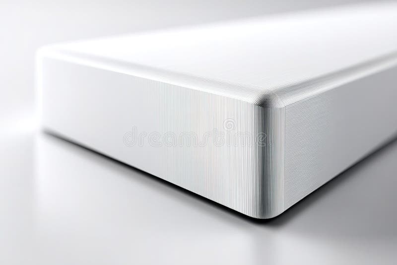 Modern Minimalistic Design of a Sleek White Object on a Neutral Surface ...