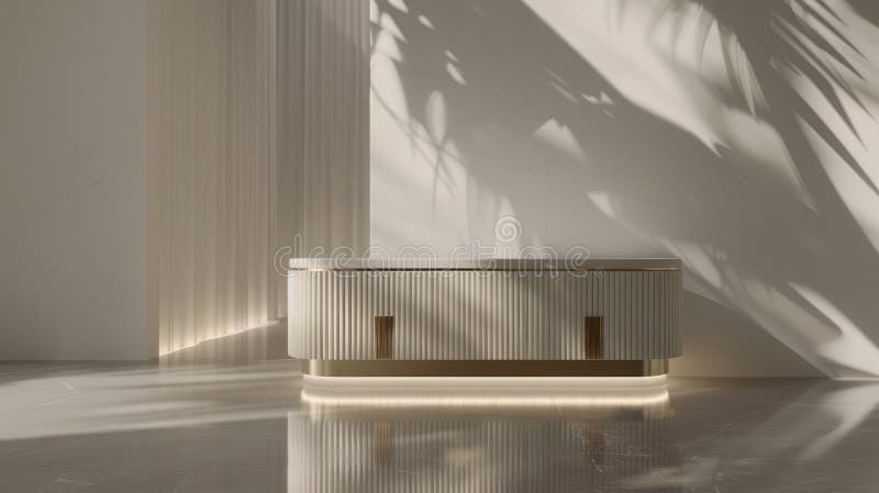 Modern Minimalistic Empty Home Decor Setting Stock Illustration ...