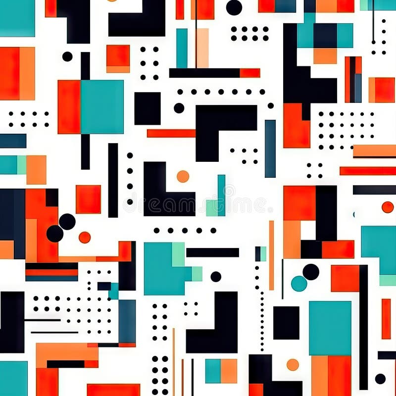 Modern Minimalistic Geometric Pattern on White Background. Stock ...