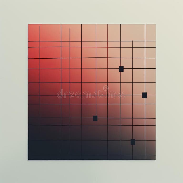 Modern Minimalistic Grid Design with Gradient Color Transition Stock ...