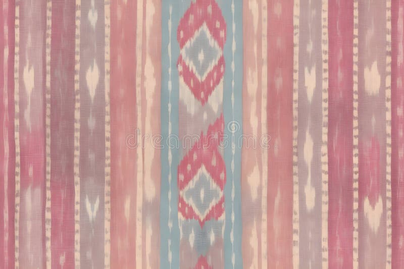 A Modern, Minimalistic Ikat Pattern with a Mix of Vibrant and Muted ...