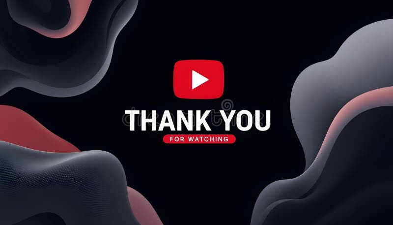 Thank You for Watching for End Screen Video Stock Illustration ...