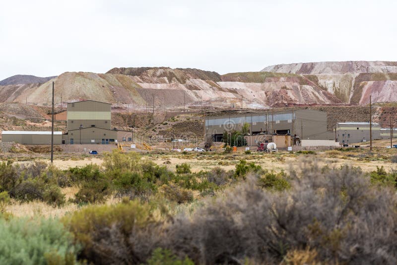 Modern Mining Operations Building in the Nevada Desert Stock Image ...
