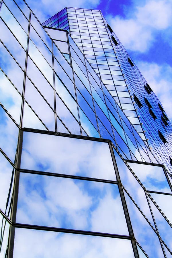 Modern Mirror Glass Skyscraper Stock Photo - Image of warsaw, office ...