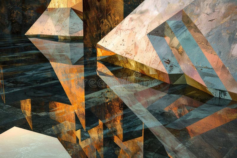 Modern Mirror Glass Structure Reflecting the Sunset Against a ...