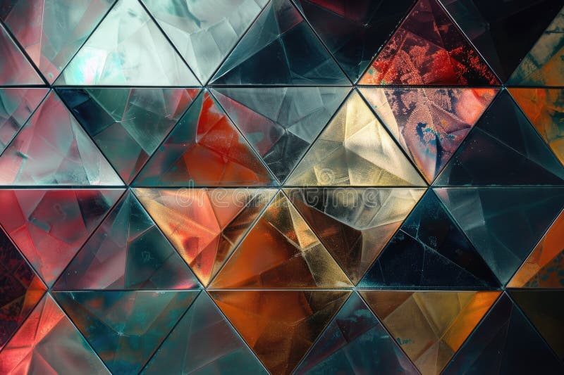 Modern Mirror Glass Structure Reflecting the Sunset Against a ...