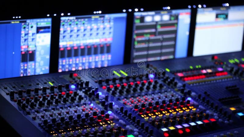 Modern Mixer Panel is during a Concert in the Stock Footage - Video of ...