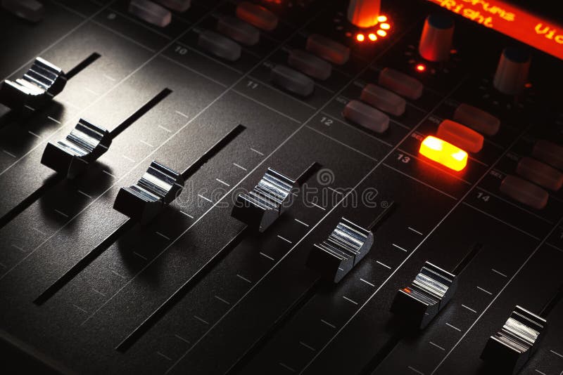 Modern Mixing Console stock photo. Image of music, mixer - 137295058