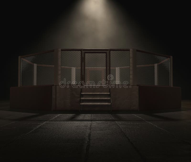 Modern MMA Ring stock illustration. Illustration of arena - 279323676