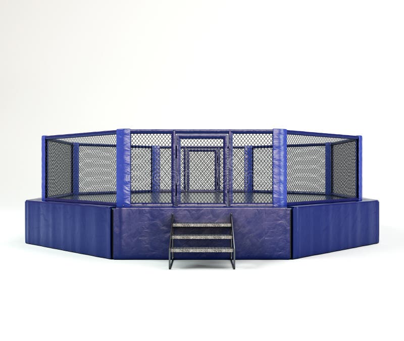 Modern MMA Ring stock illustration. Illustration of platform - 280636069