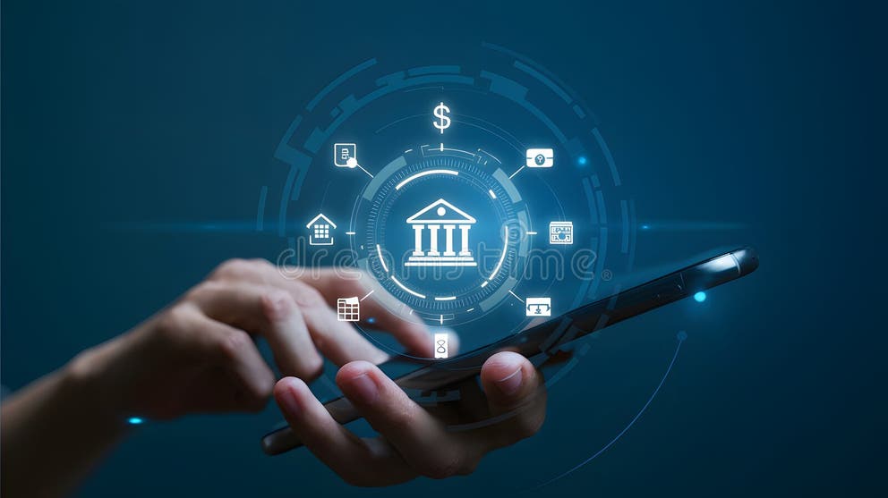 Mobile Banking App Interface Digital Technology Modern Financial Online ...