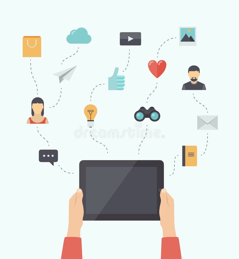 Modern Communication Technology Stock Illustrations – 1,128,306 Modern ...