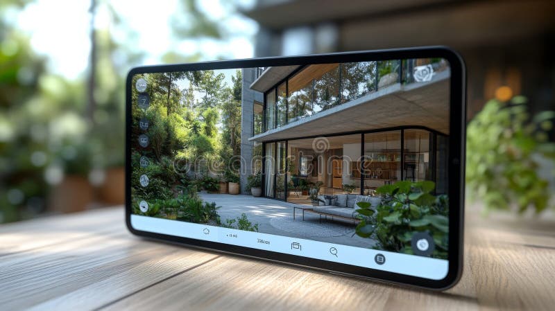 Modern Mobile Device Showing Architectural Design of a Contemporary ...