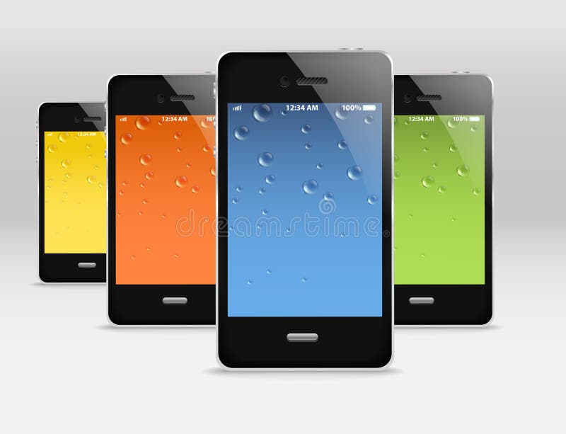 Modern mobile gadgets stock vector. Illustration of gadget - 24340831