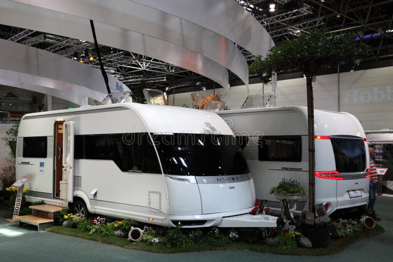 Modern mobile homes editorial photography. Image of premium - 26452377