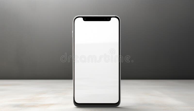 Modern Mobile Phone Design Showing Wireless Technology and Touch Screen ...