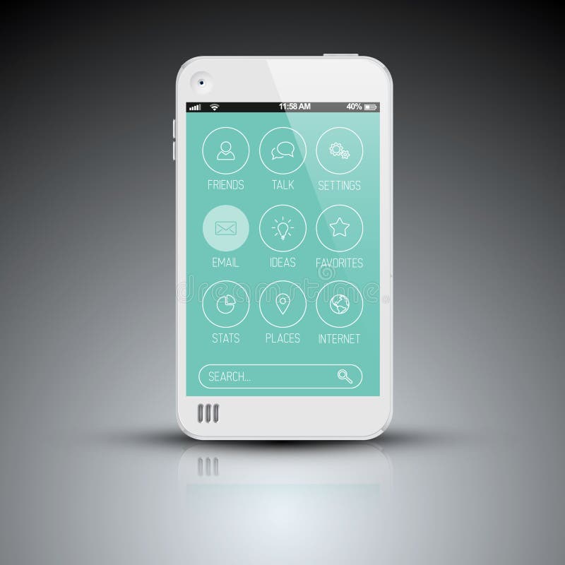 Mobile Interface Layout Stock Illustrations – 65,591 Mobile Interface ...