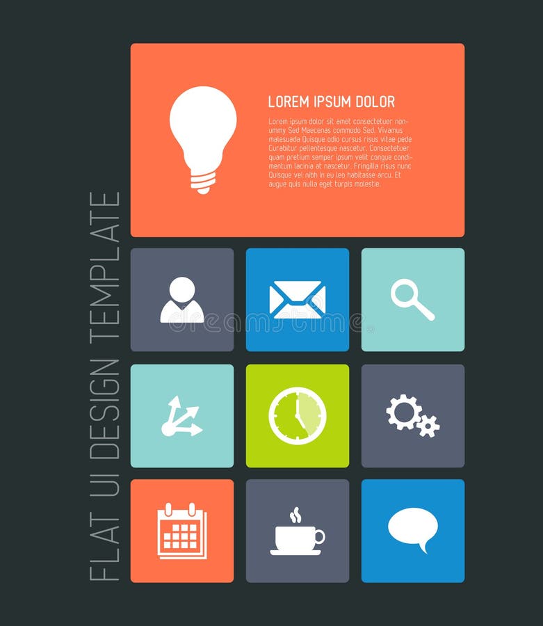 Modern Mobile Phone Flat User Interface Stock Vector - Illustration of ... Modern Mobile Phone Flat User Interface Stock Vector - Illustration of ...
